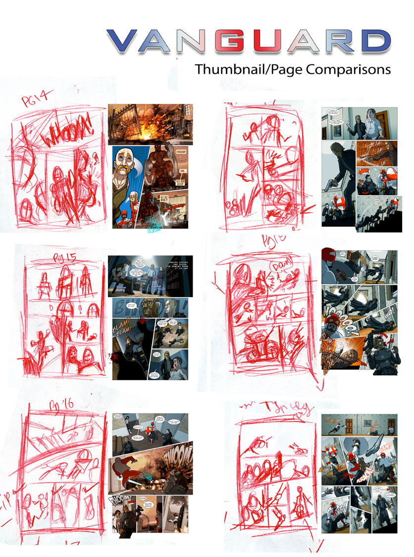 Vanguard - Thumbnails to Final Pages - Vanguard