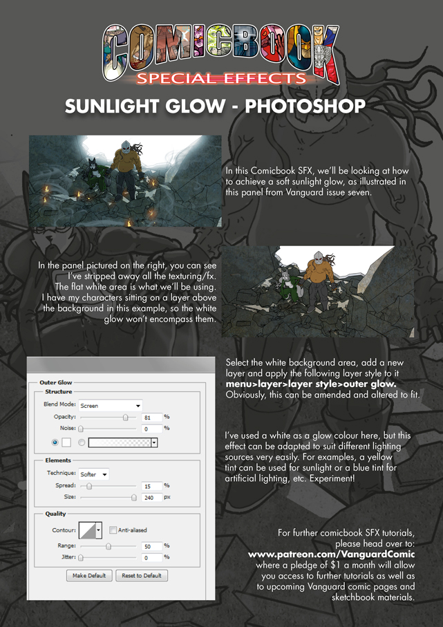 Comicbook SFX 01 - Sunlight Glow - Vanguard